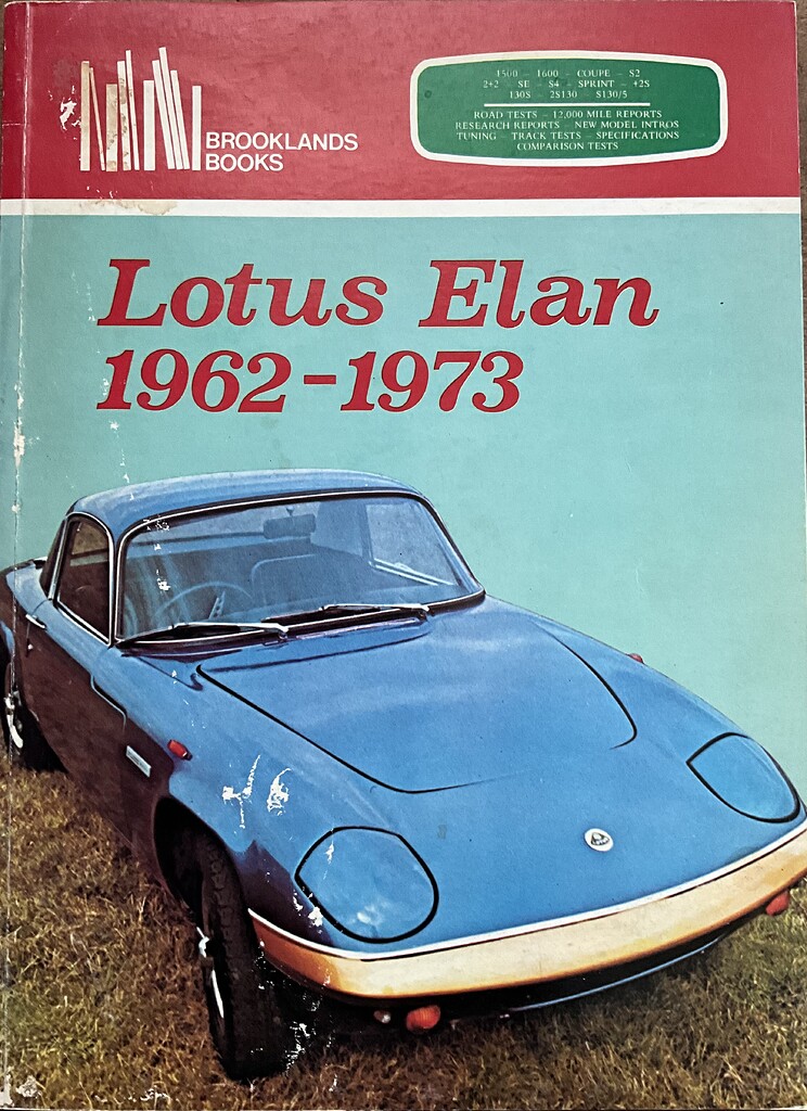 Lotus Elan 1962-1973 compiled by RM Clarke - Books - LotusElan.net