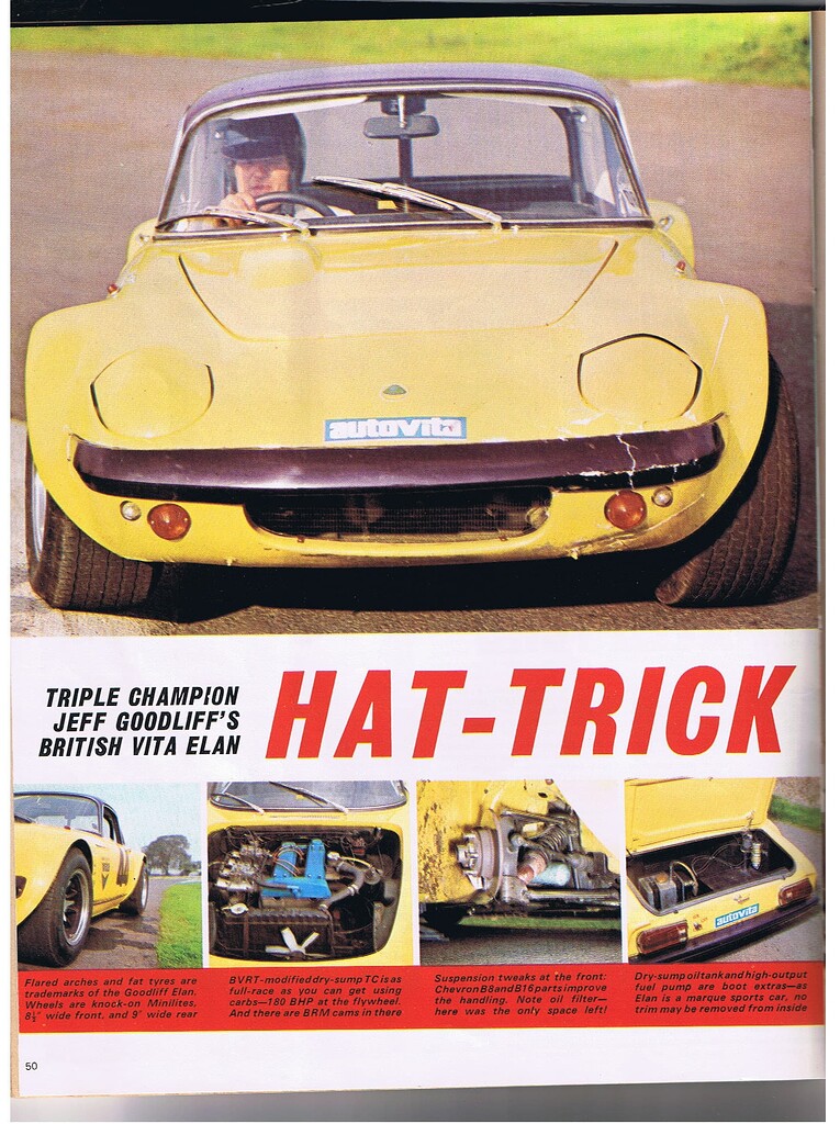 British Vita (then Dave Brodie) fastest Elan in the world - Magazine ...