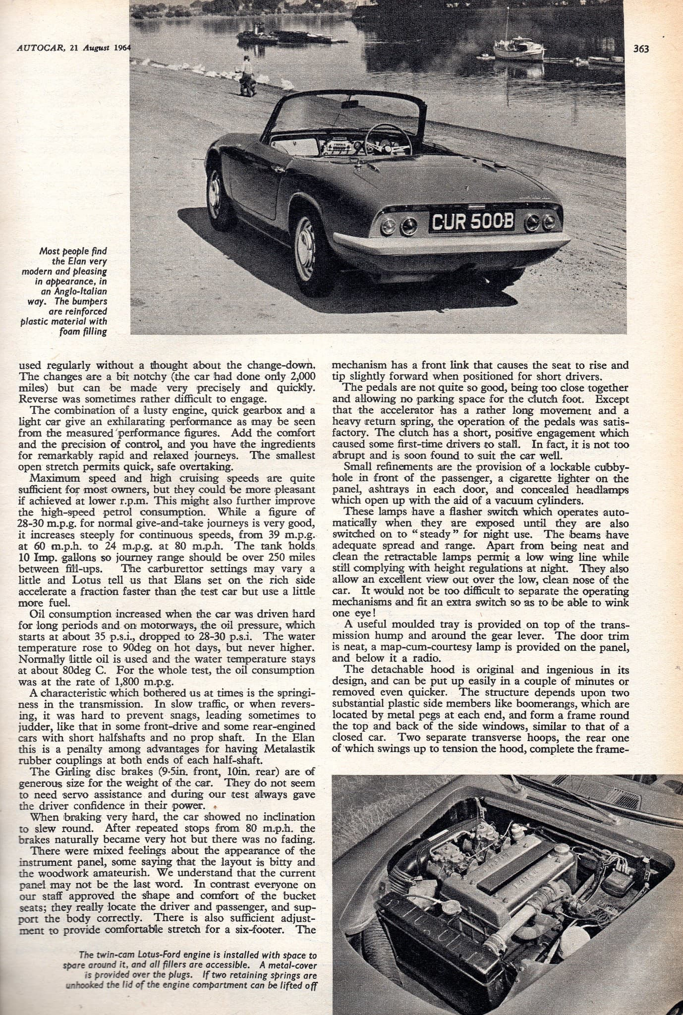 Lotus Elan Engine Bay Paint Line — Factory Standard or Variable ...