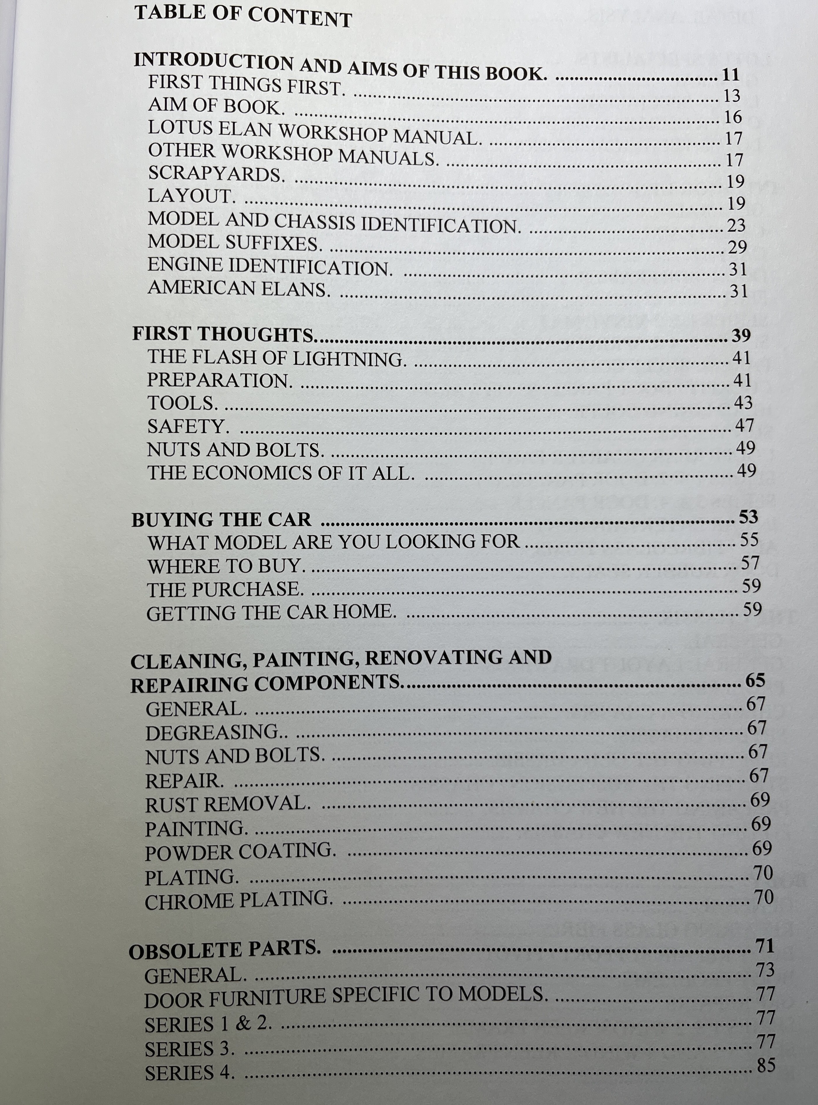 The Rebuilding of a Lotus Elan: Addendum Engineering Workshop Manual by ...
