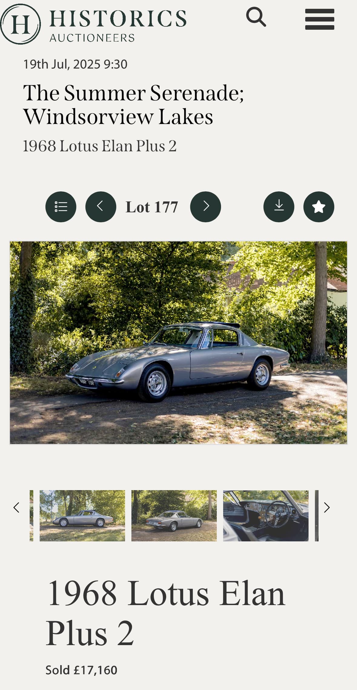 Lotus Elan +2 for sale by Auction 19th July - Elans and Plus 2's for ...