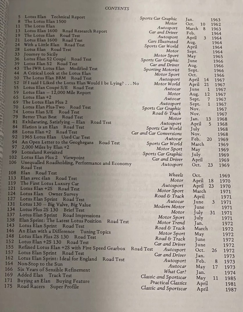 Lotus Elan Gold Portfolio 1962-1974 by RM Clarke - Books - LotusElan.net